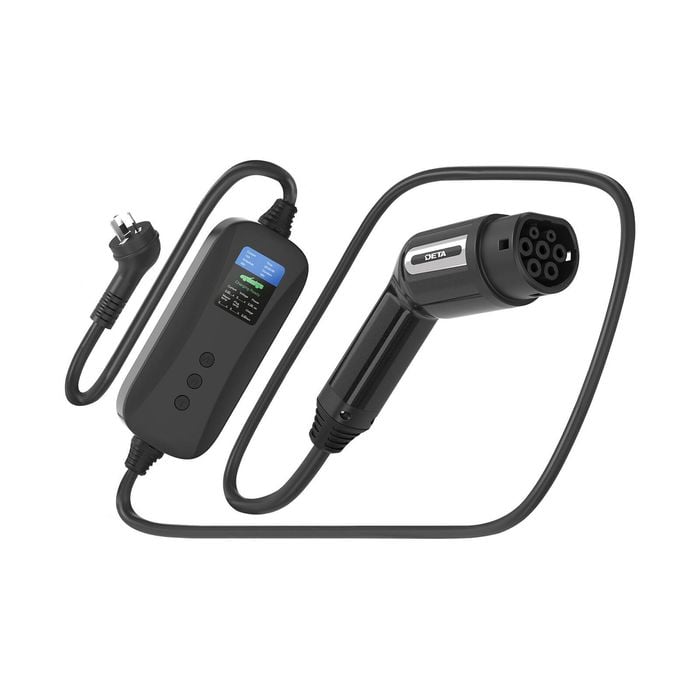 DETA IP65 2.4kW Type 2 Connector EV Portable Charger - Bunnings New Zealand