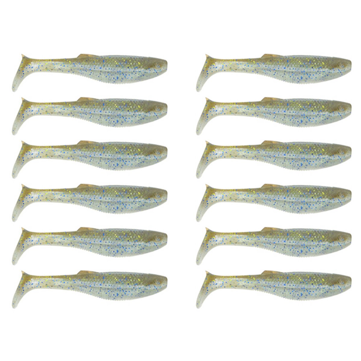 2x 6PK 3In Rapala Crush City Heavy Hitter Plastic Paddle Tail Lures ...