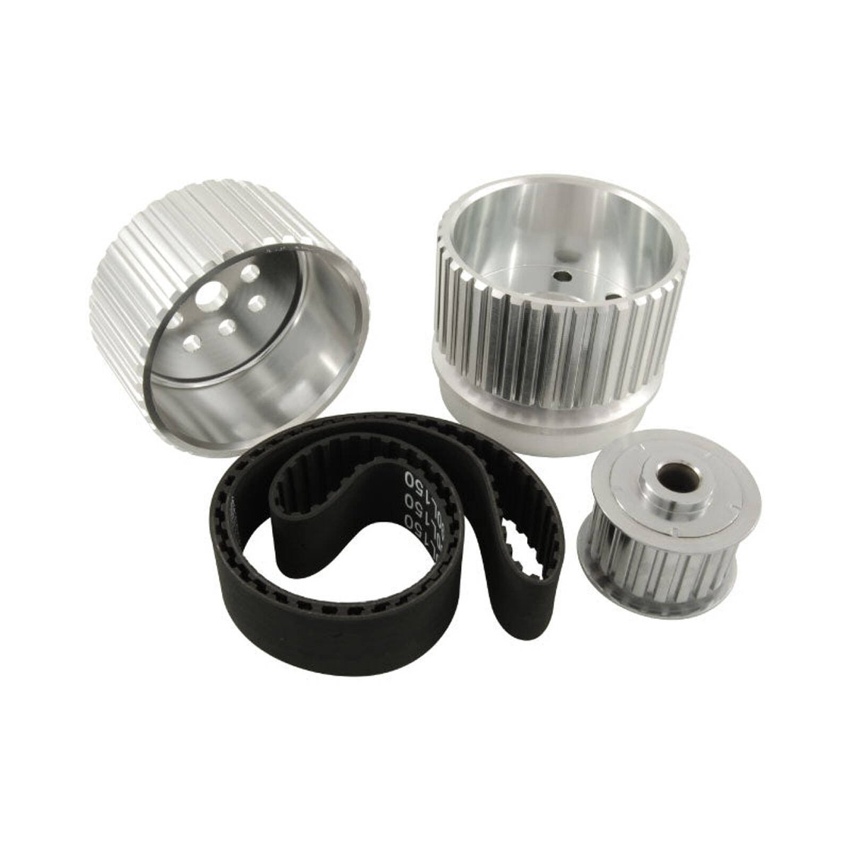 Ford Windsor 289 302 351 Gilmer Drive Kit Silver Billet Aluminium With ...