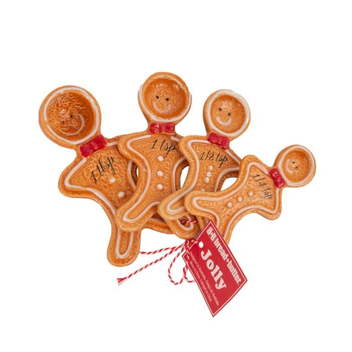 Bread and Butter Gingerbread Man Spoons 4 Pack Brown - Bunnings Australia