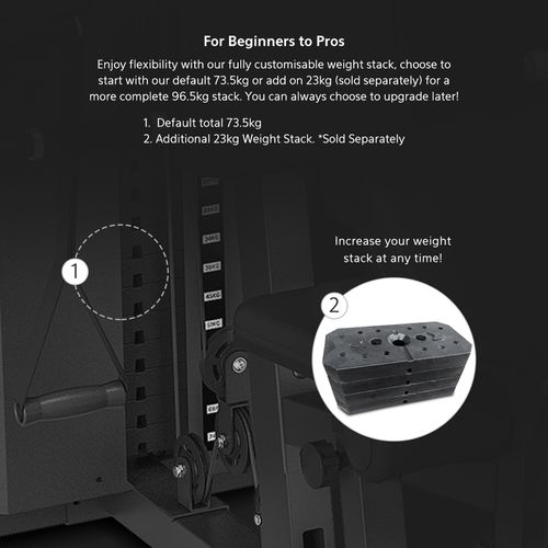 Cortex GS7 Multi Station Multi-Function Home Gym with 73kg Stack ...