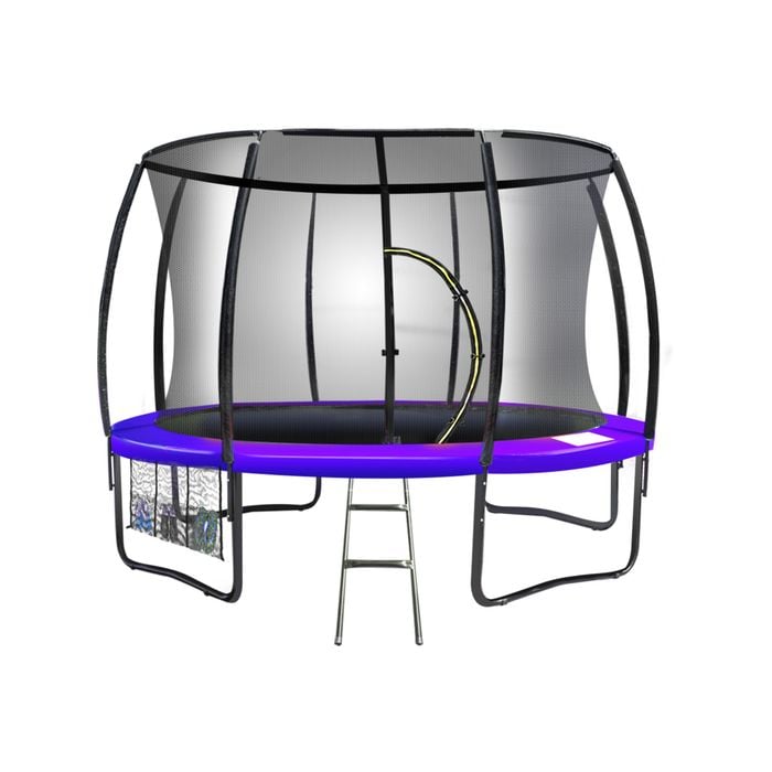 Kahuna Trampoline 8 Ft Round Outdoor - Purple - Bunnings Australia