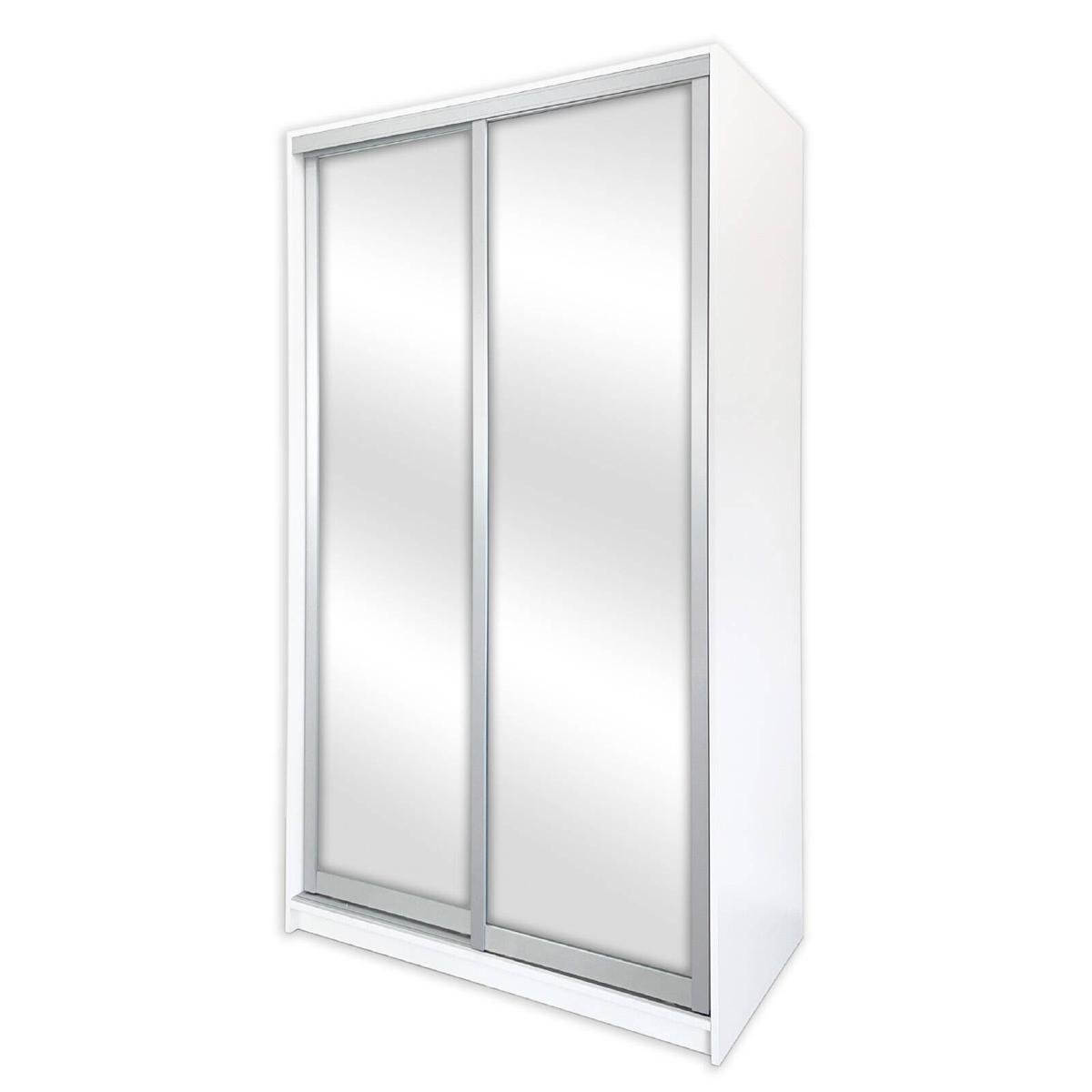 Bedford 1150mm 2 Door Sliding Robe Bundle with White Glass Doors ...