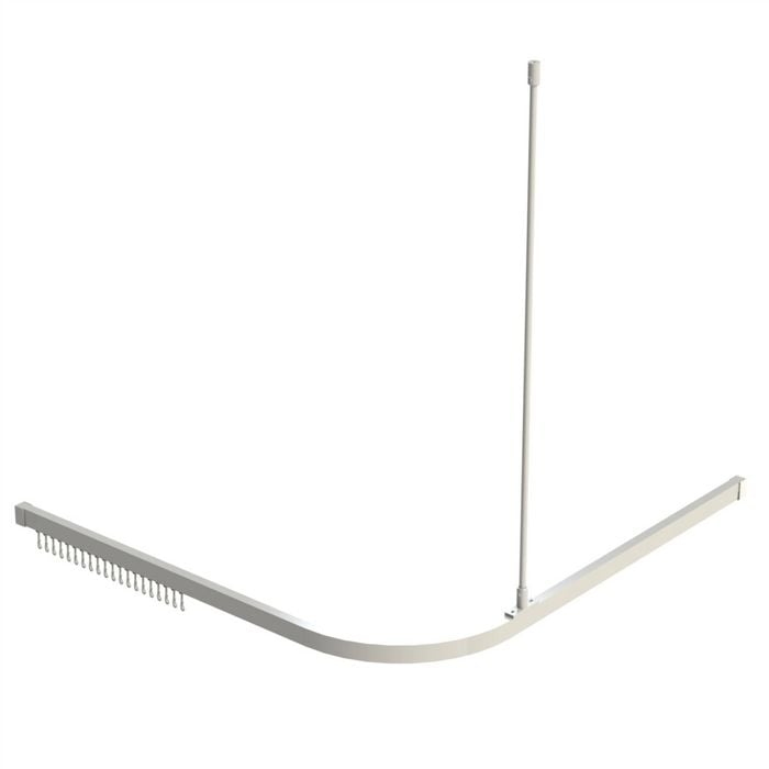 Emro 1200 x 1200mm White Shower Track - Bunnings Australia