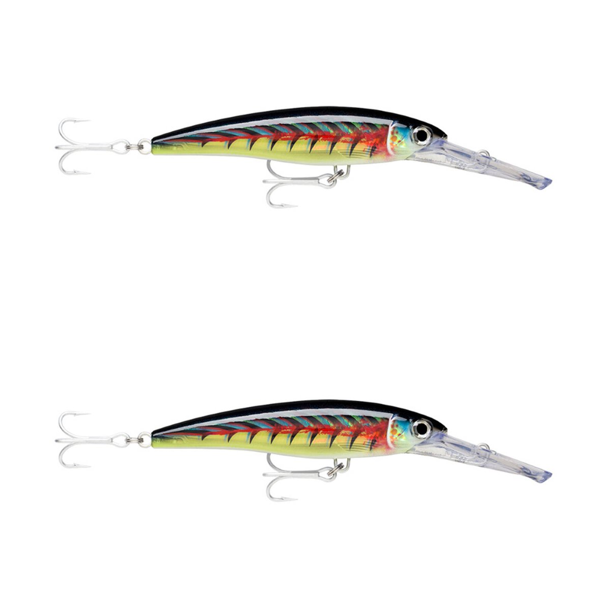 2x Rapala 14cm X Rap Magnum 20 Deep Diving Trolling Lures - HD Lime ...