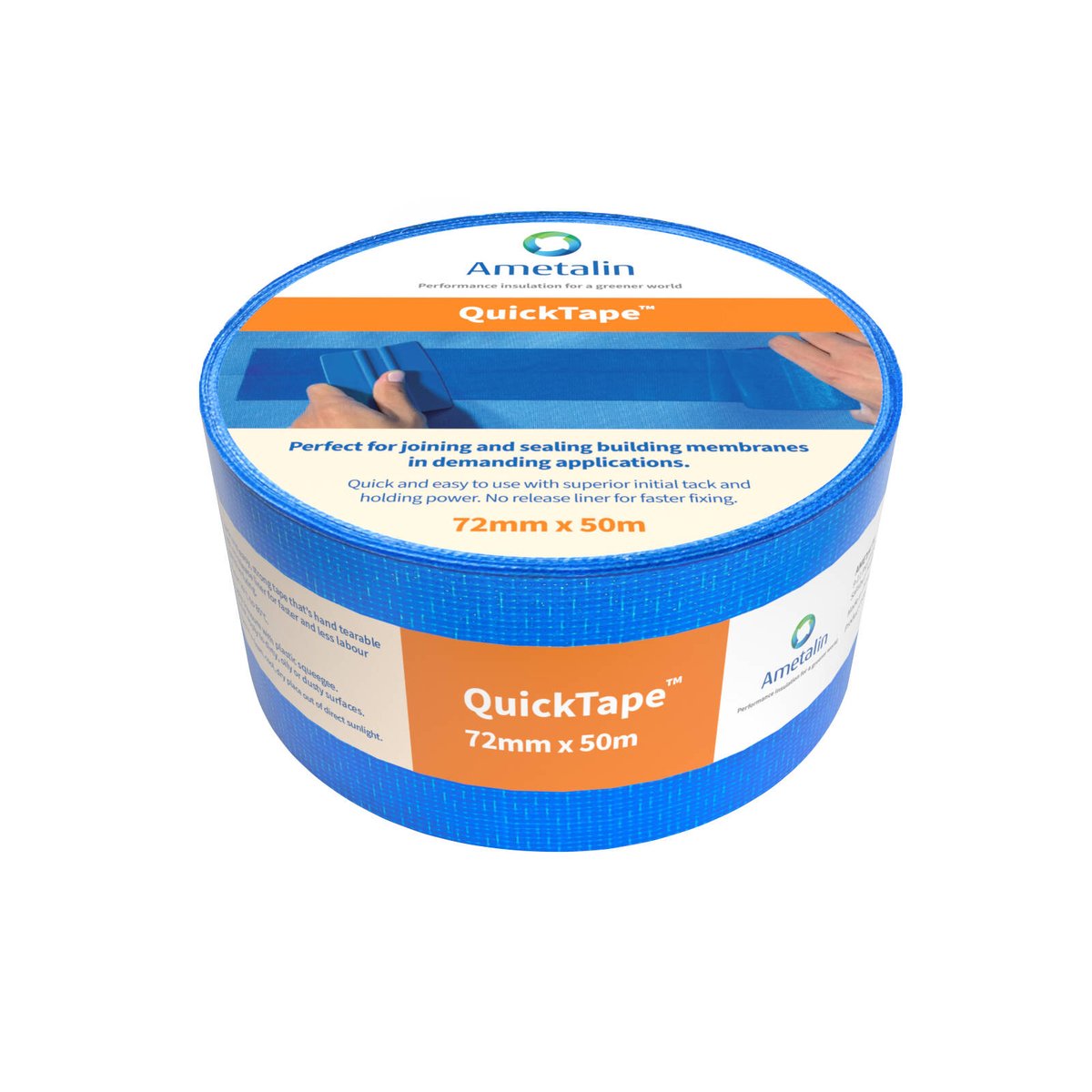 Ametalin 72mm x 50m QuickTape - Bunnings Australia