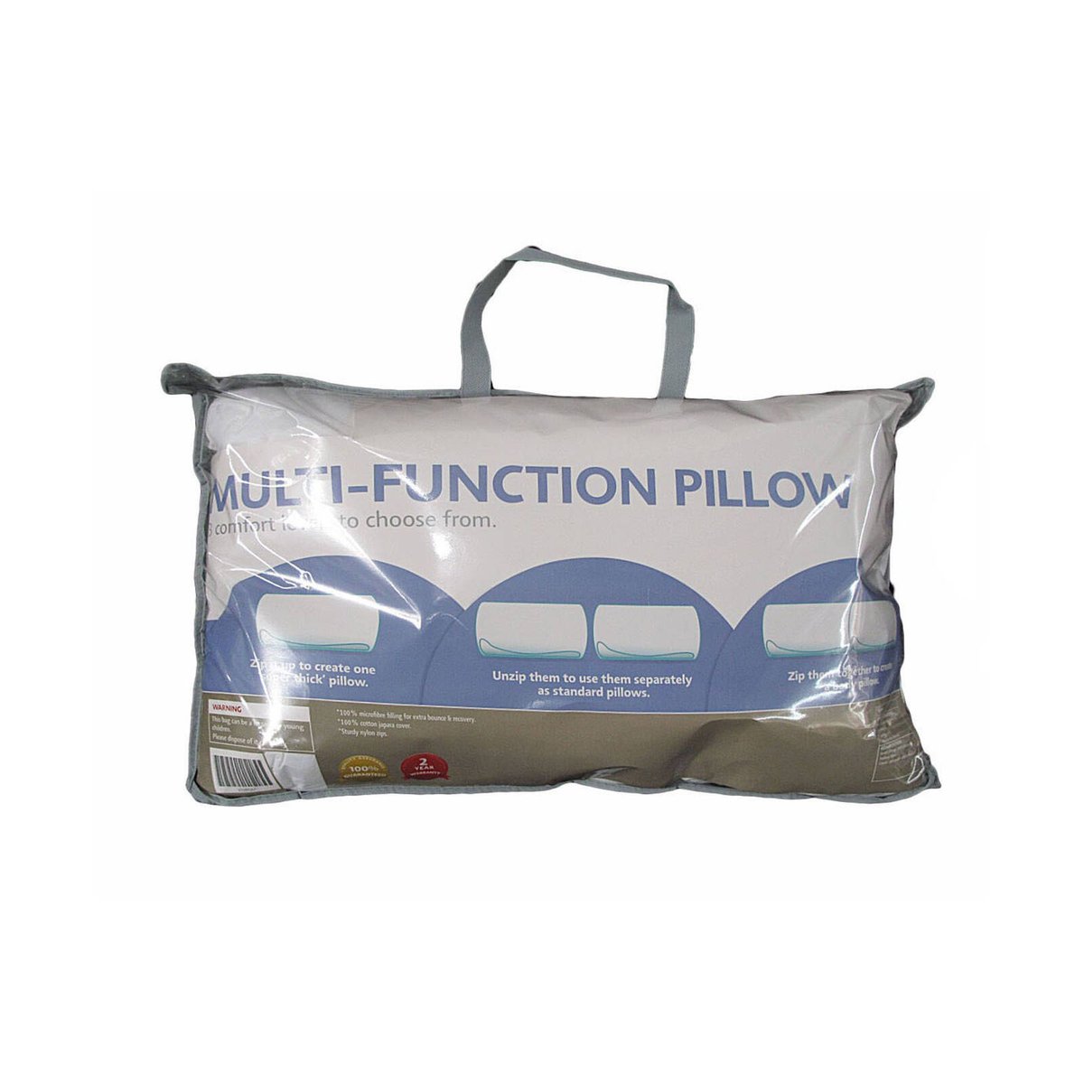 Bloomington Convertible Multi-Function Pillow 40 x 70 cm - Bunnings ...