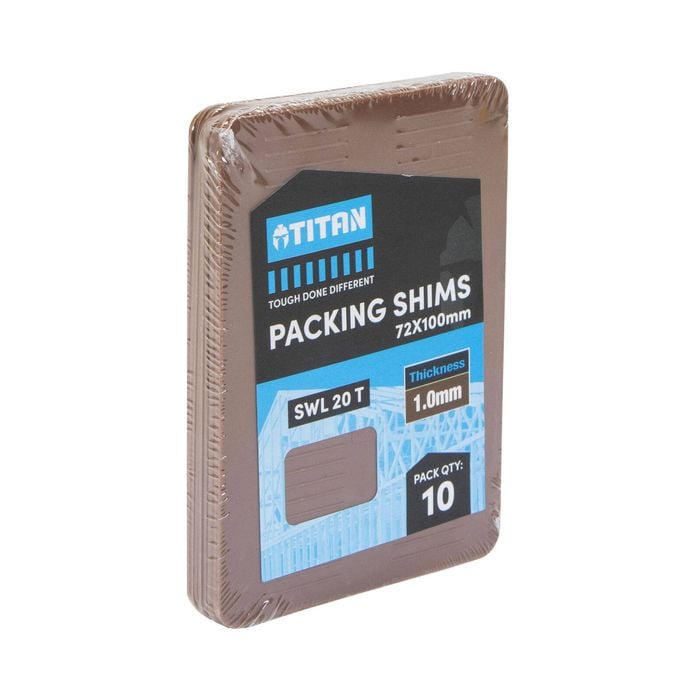 Titan 1 x 72 x 100mm Brown Shim Packing - 10 Piece - Bunnings Australia