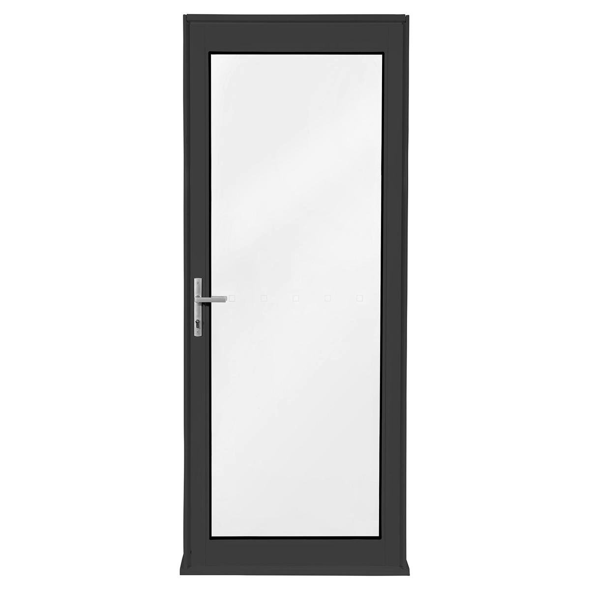 Polar Eco-View Windows 2040 x 820mm Black Aluminium Entry Door ...