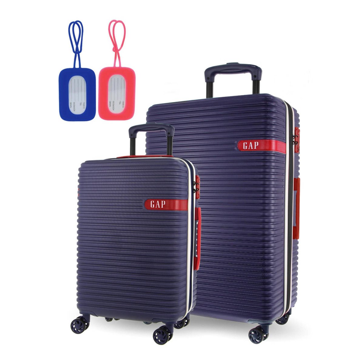 2pc GAP Hard-Shell Suitcase TSA Lock & Medium Cabin Luggage Set w/ Tag ...