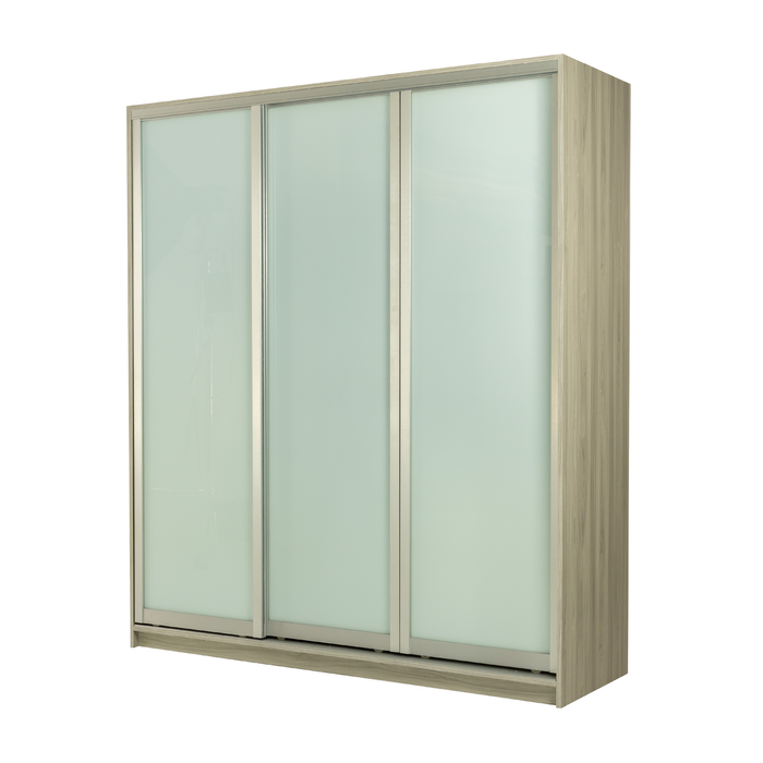 Bedford 3 Door Sliding Robe Frame 1717mm - Light Ash - Bunnings Australia