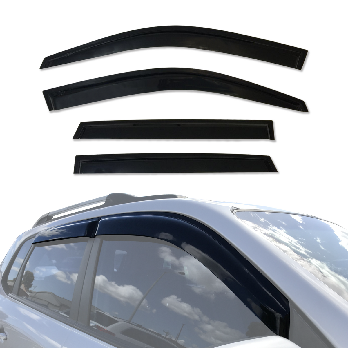 AUSGO Weather Shields for Hyundai Tucson 2004-2010 Weathershields ...
