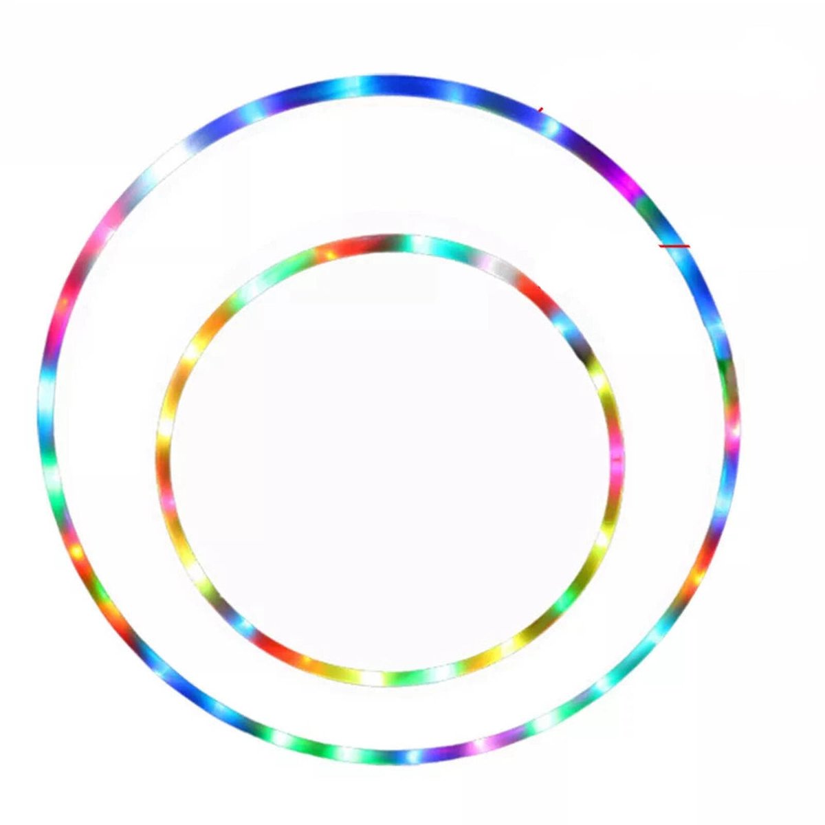 NNETM LED Light-Up Fitness Hoop, Color Changing & Detachable - 24 LEDs ...