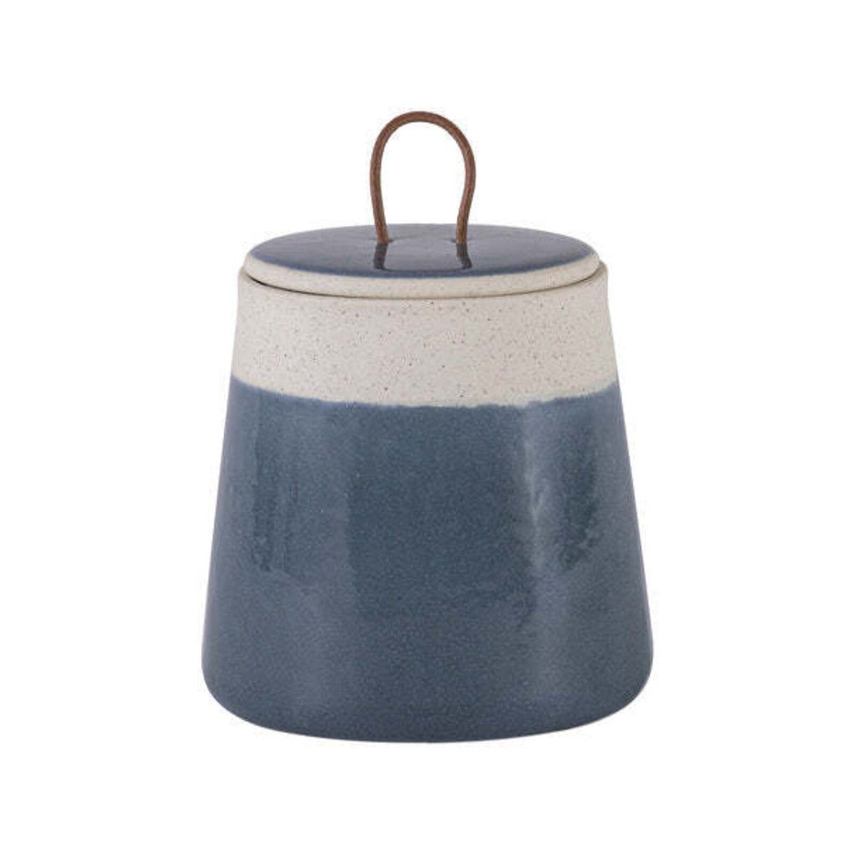Ladelle Delphinium Blue Stoneware Canister Food Storage Container ...