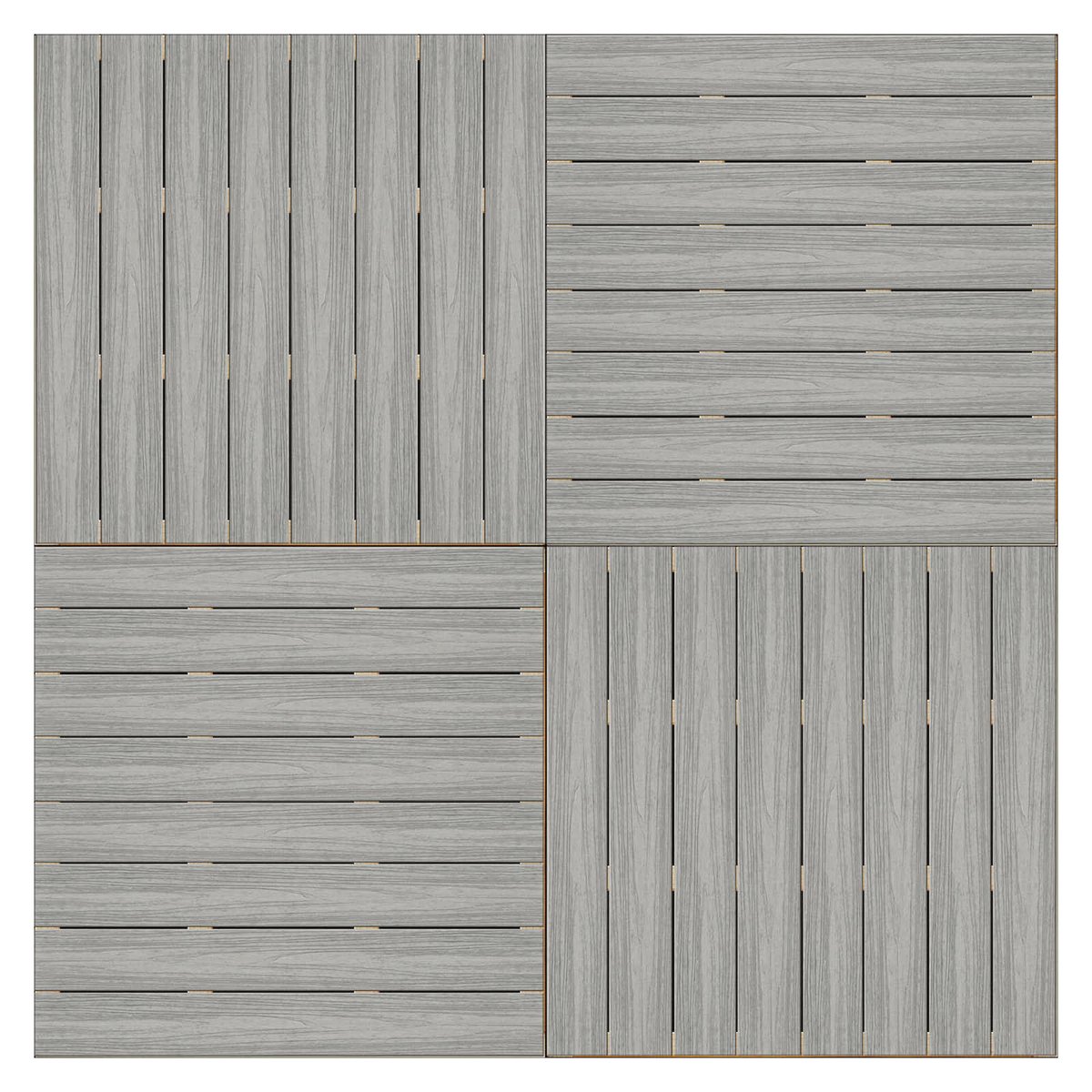 Good Times Decking 130-220 x 2288 x 2288mm Backbeach Ekodeck 4 Module ...