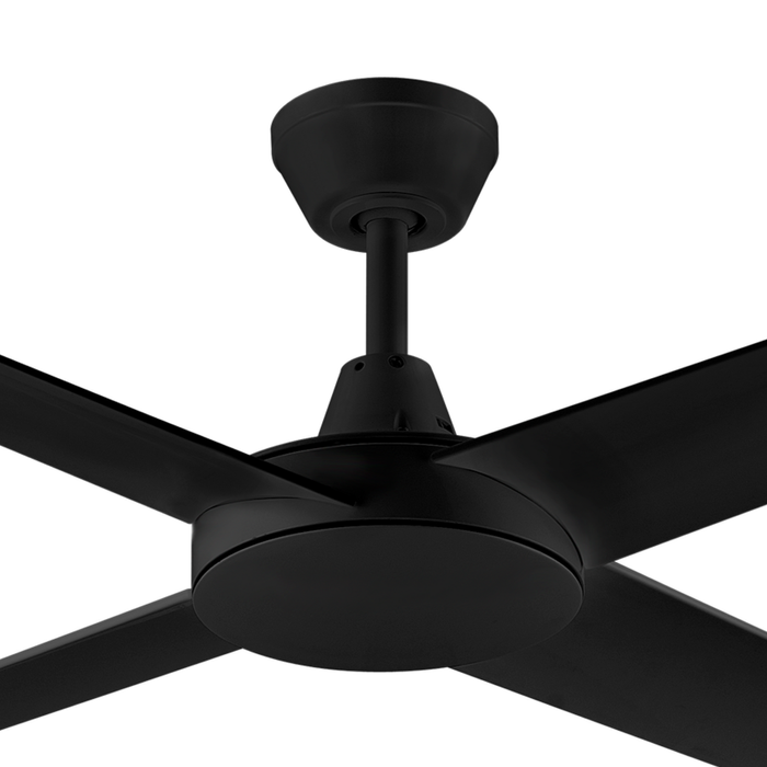 ThreeSixty 132cm 4 Blade AC Black Aspire Ceiling Fan - Bunnings Australia