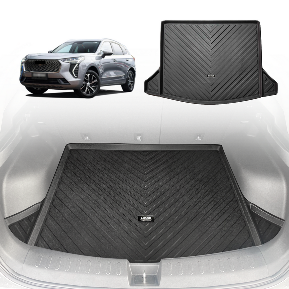 AUSGO Boot Liner for Haval Jolion Petrol 2021-Onwards Cargo Trunk Mat ...