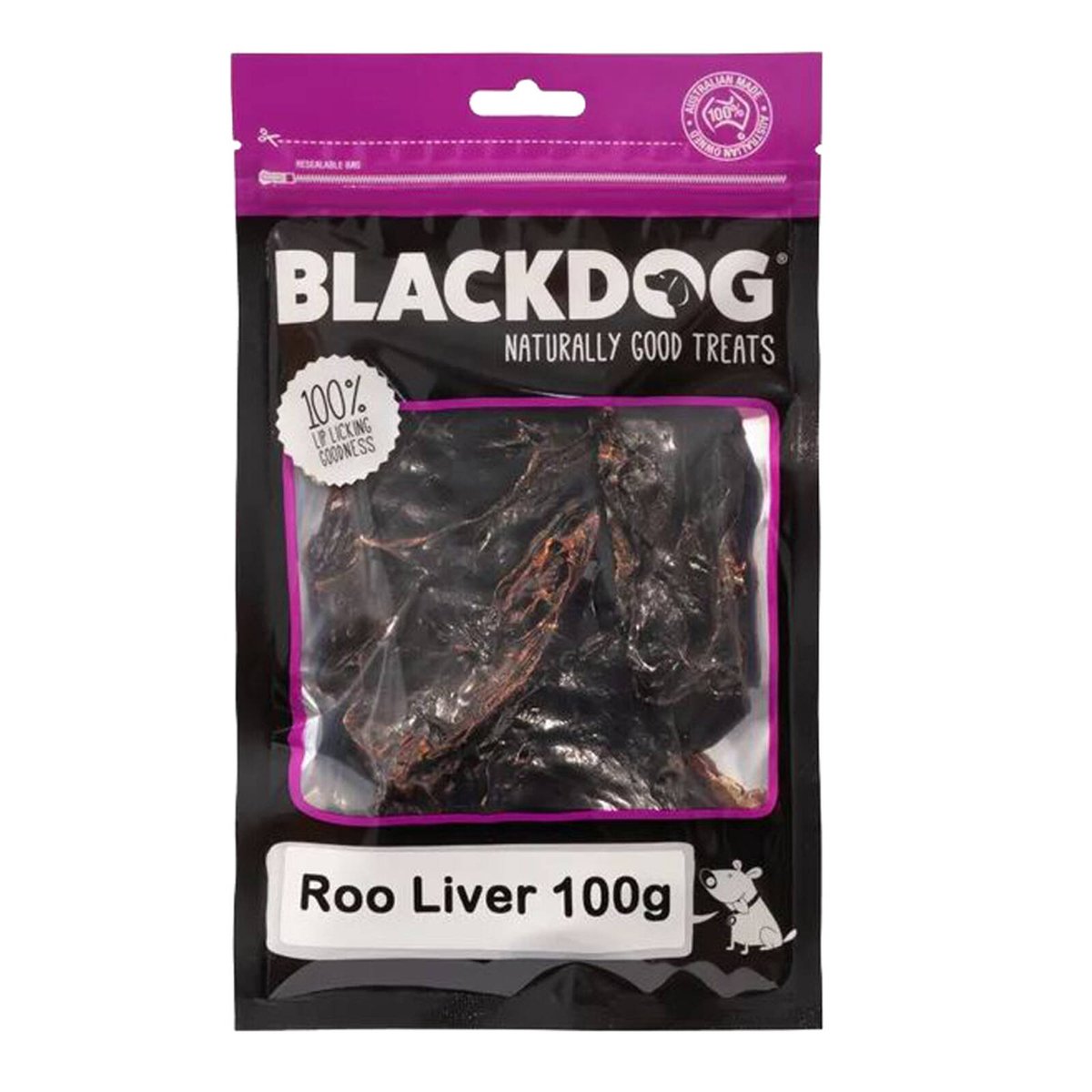 Blackdog Roo Liver Natural Dog Chew Treats 100g - Bunnings Australia