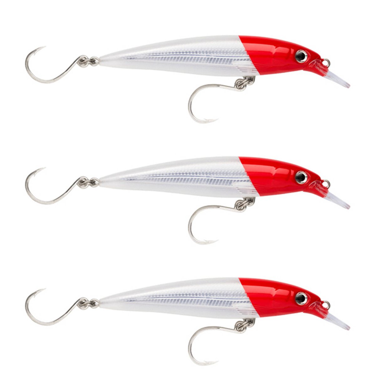 3x Rapala 12cm Saltwater X Rap Long Cast Sink Minnow Fishing Lures ...