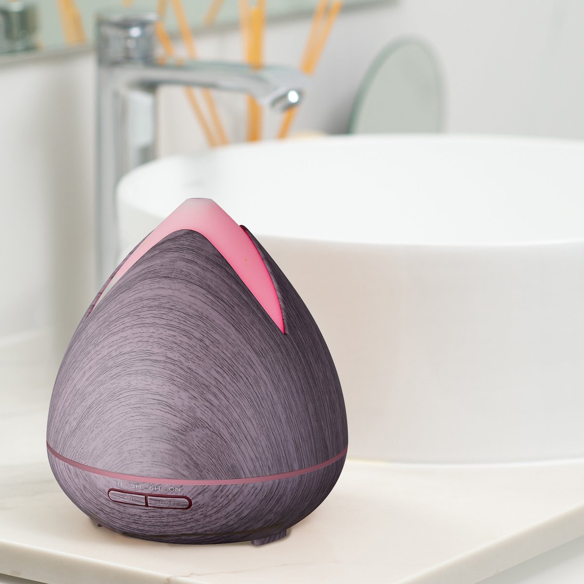 Ultrasonic Aromatherapy Diffuser 400ML Violet - Bunnings Australia