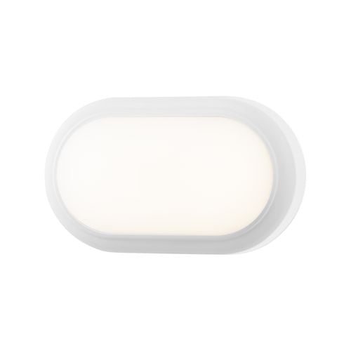 Arlec 15W White Oval LED Bunker Light - Bunnings New Zealand