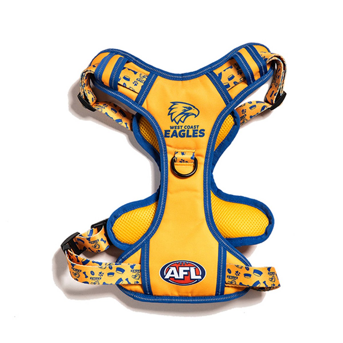AFL West Coast Eagles Pet Dog Padded Harness Adjustable Vest XL ...
