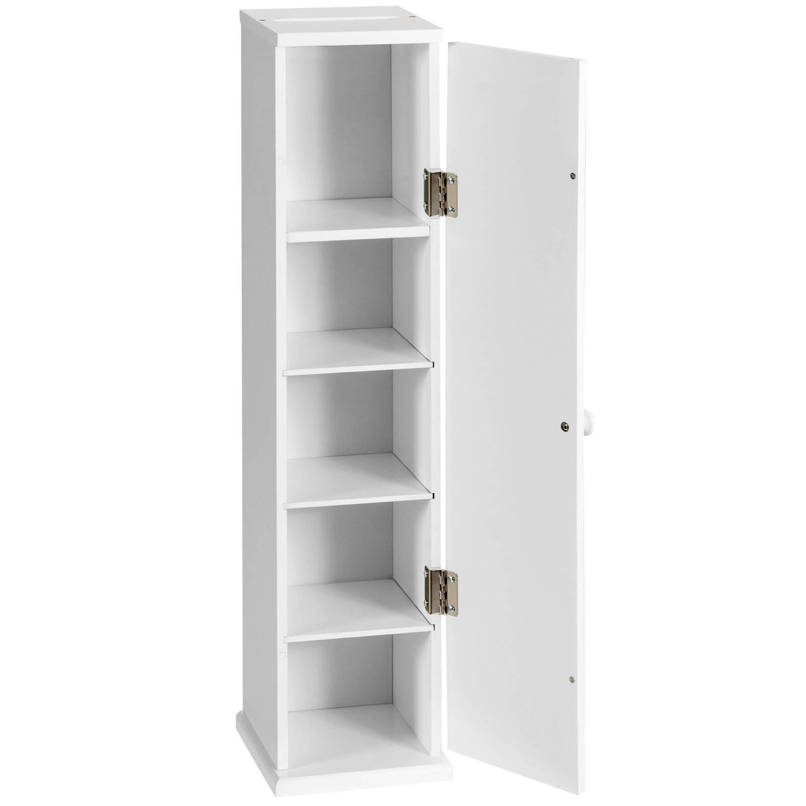 Costway 5 tier Storage Cabinet Narrow Shelf White Bunnings Australia