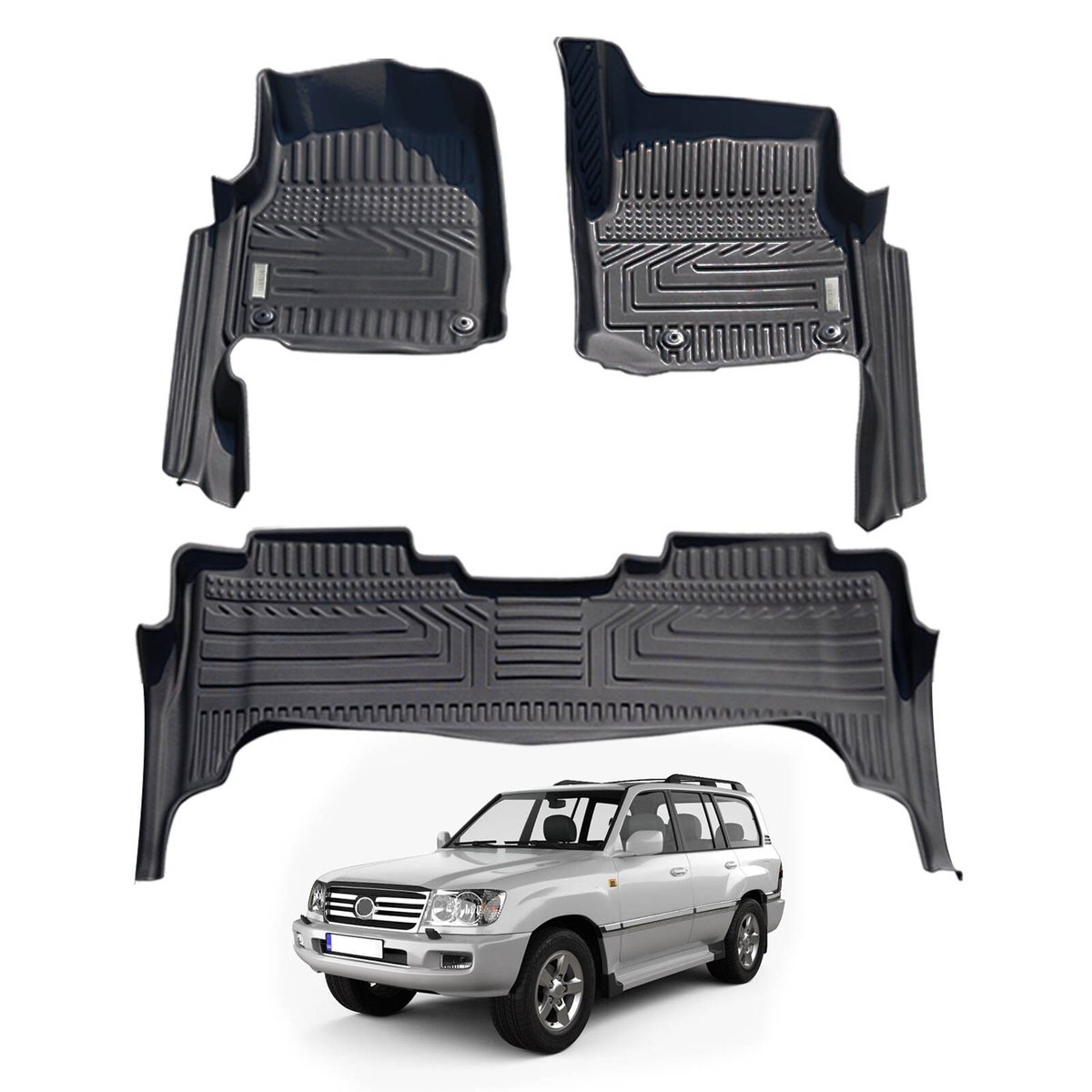 AUSGO 5D Car Floor Mats for Toyota Land Cruiser Landcruiser 100 105 ...