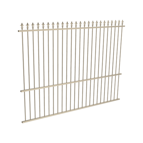 ProtectorAl 2400 x 1800mm Paperbark Aluminium Spear Top Pool Fence ...