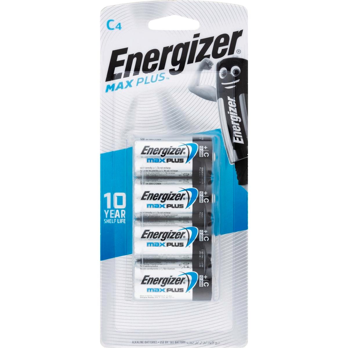 Energizer Max Plus C - 4 Pack - Bunnings Australia