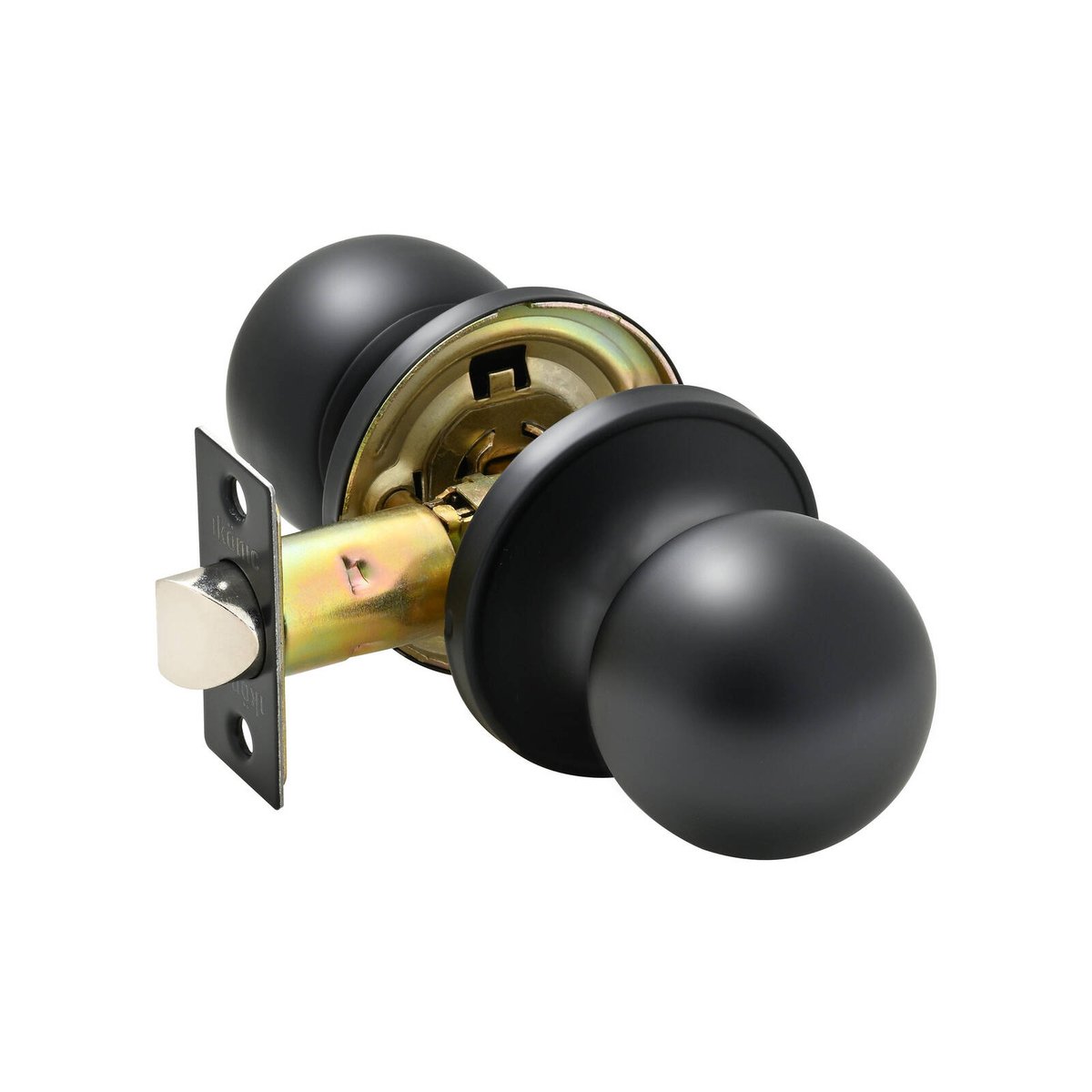 Ikonic Black Matte Ruby Passage Knob Set - Bunnings Australia