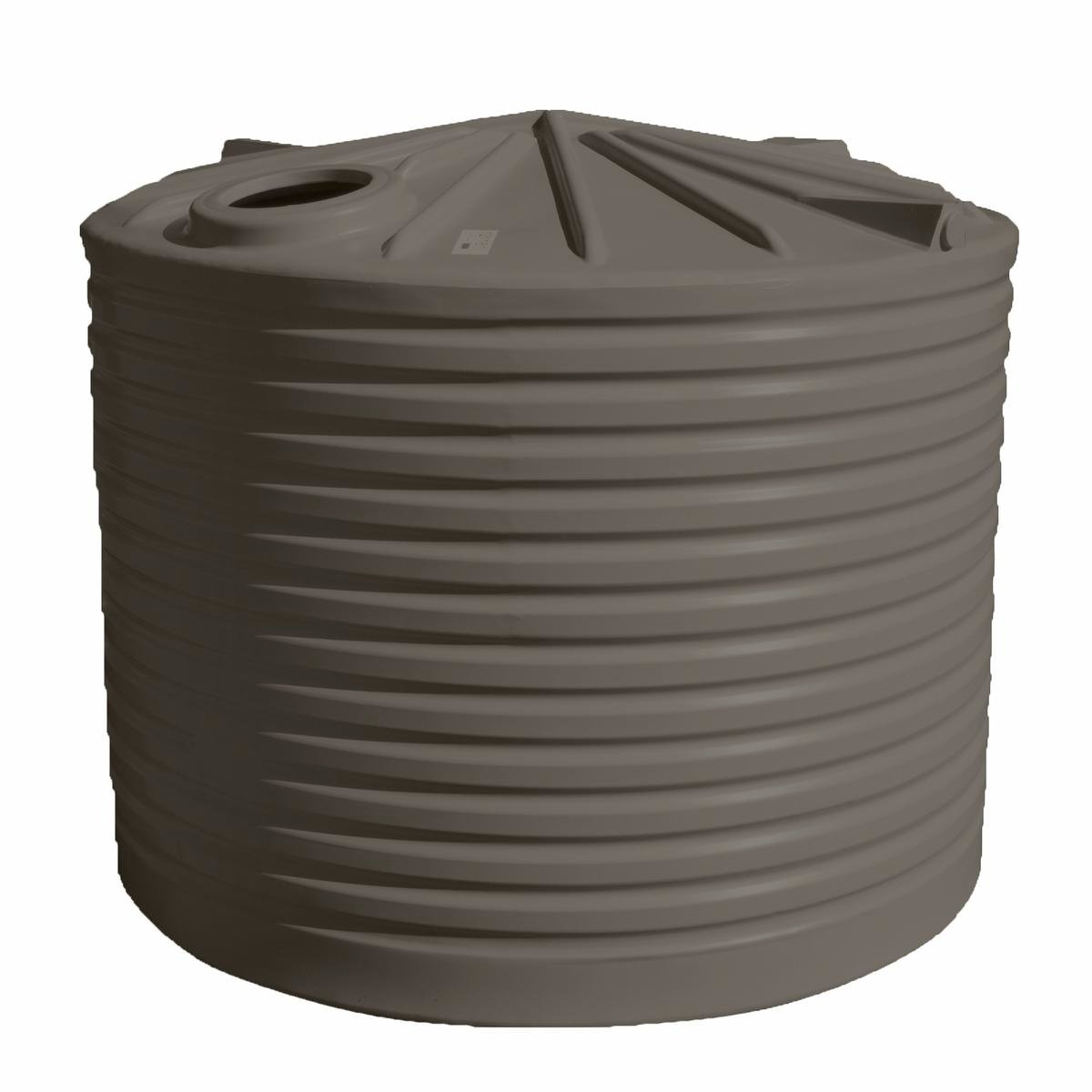 Clark Tanks 10000L Round Poly Water Tank - Birch Grey - Bunnings Australia