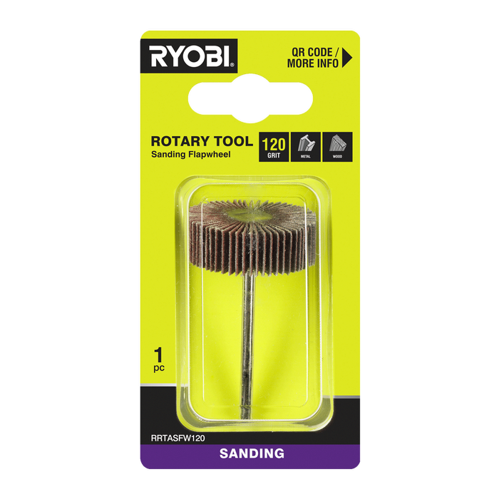 Ryobi 120 Grit Flap Wheel for Rotary Tool - Bunnings Australia
