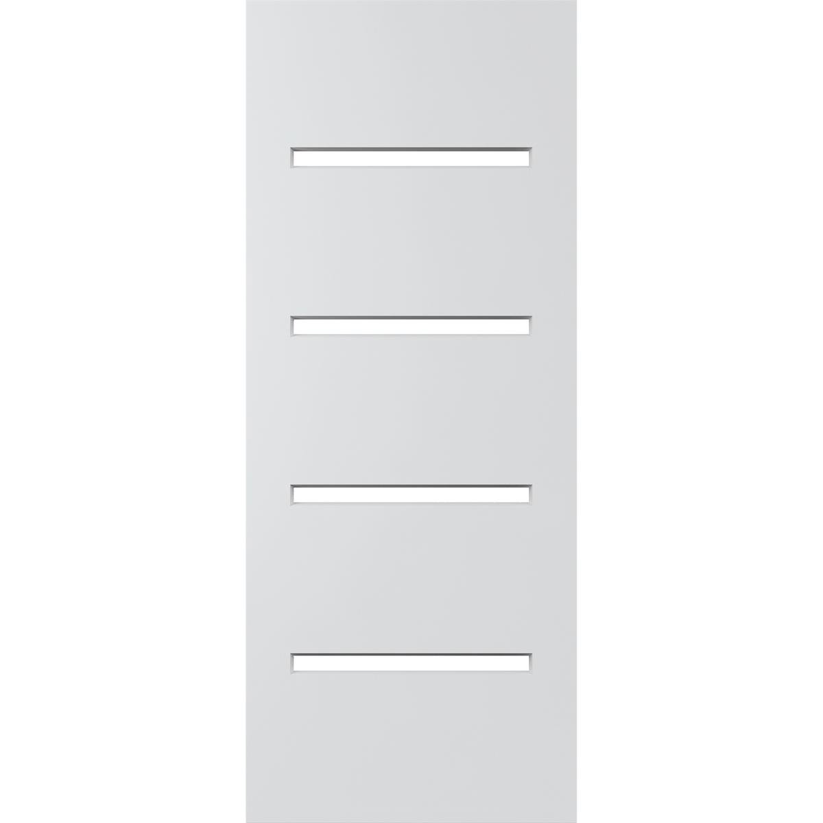 Corinthian 2040 x 820 x 40mm Entrance Door Primed Slimlite Clear Glass ...