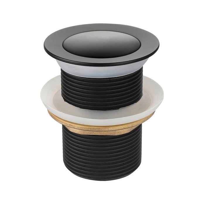 Kinetic 40mm Black Matte Pop Up Basin Waste - Bunnings Australia