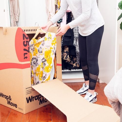 Wrap & Move 475 x 900 x 600mm 257L Heavy Duty Porta Robe Moving Carton ...