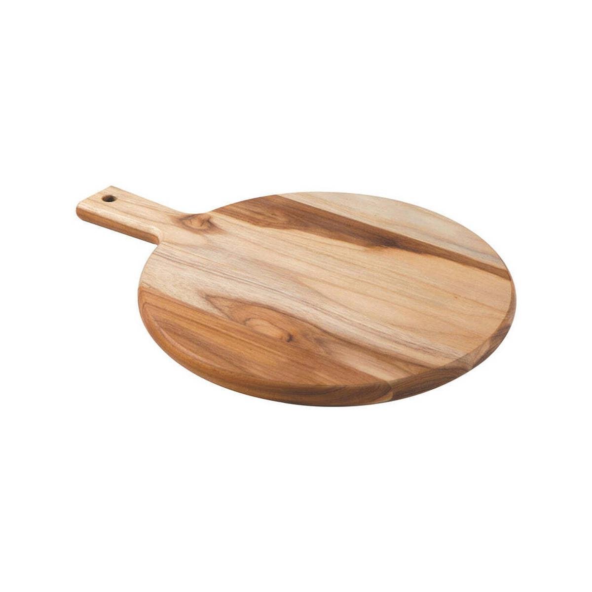 Tramontina 40x30cm Teak Wood Cutting/Chopping Board Round w/ Handle ...