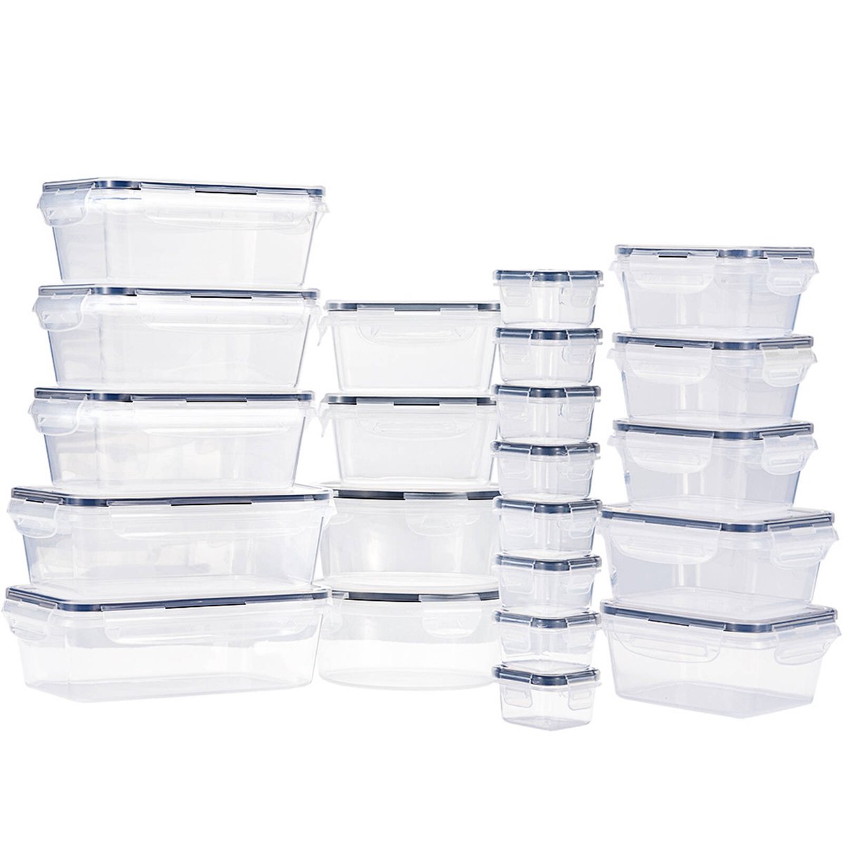 Zuni 24 Pcs Food Storage Containers Leak Proof With Labels & Pen ...
