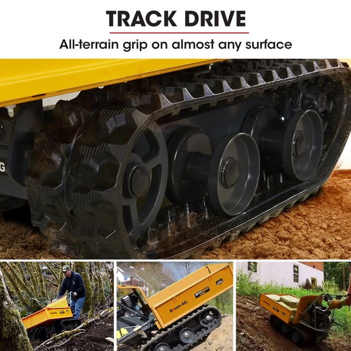 Baumr-AG Wheelbarrow Petrol Powered Dumper Briggs & Stratton CR950 ...