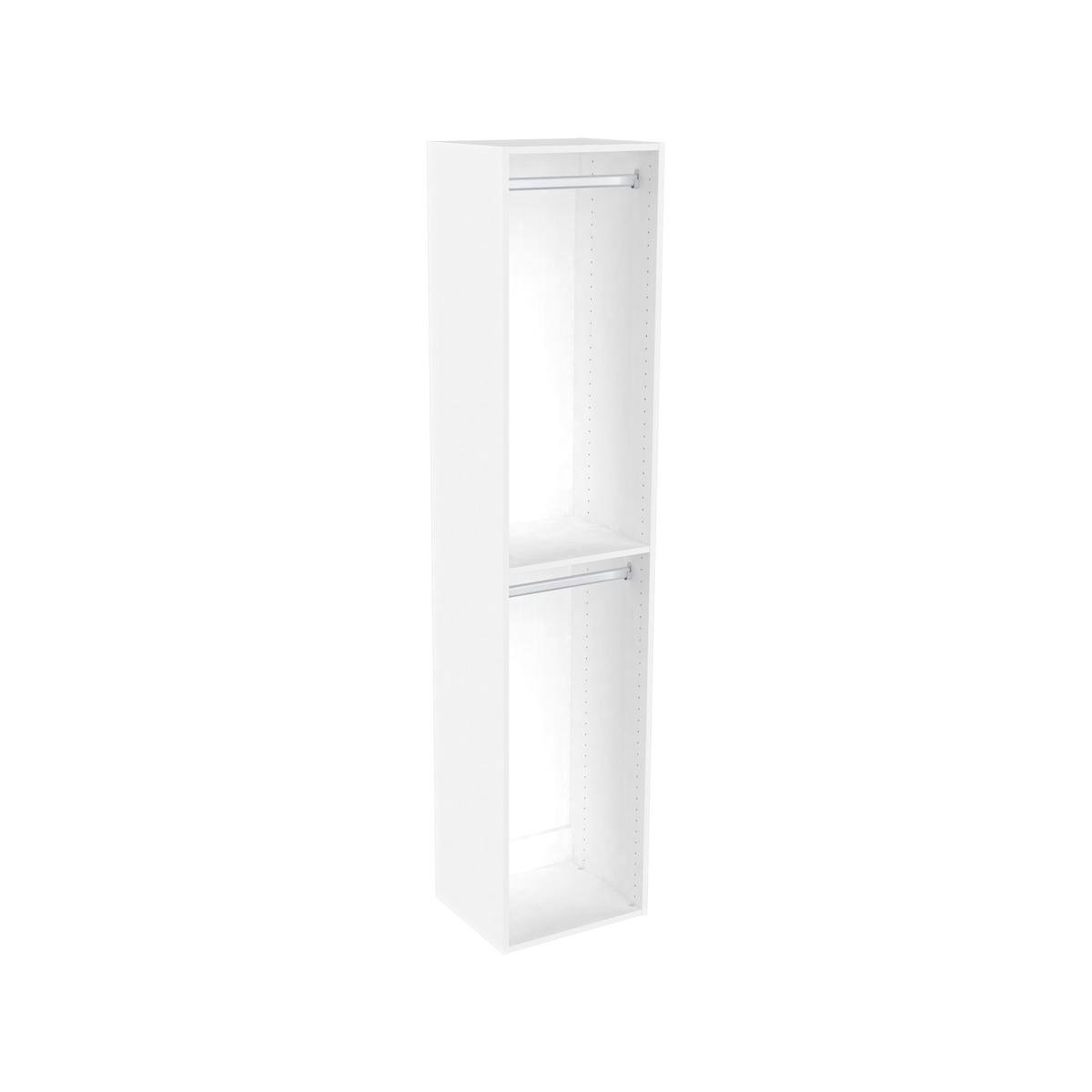 Lugna 2048 x 450 x 380mm White Double Hanging Robe Insert - Bunnings ...