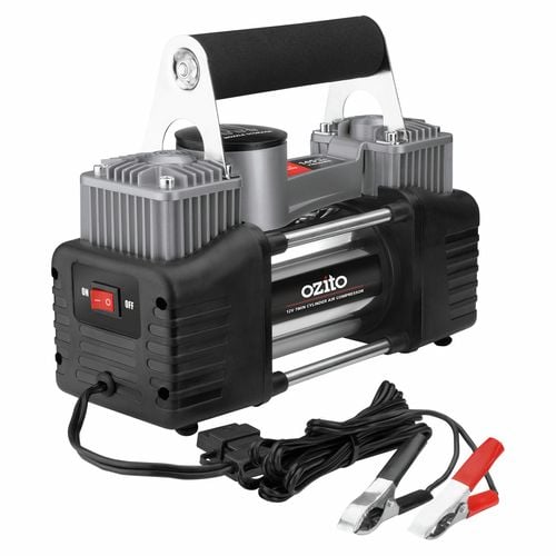Ozito 12V 70L/min 145 PSI Twin Cylinder Air Compressor - Bunnings New ...