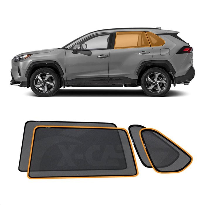 Port Rear Window Sun Shade for Toyota RAV4 2019-2024 Magnetic Car Sun ...