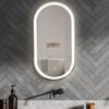 Barelli 900 x 450mm Frameless Pill Shape Front Lit LED Mirror ...