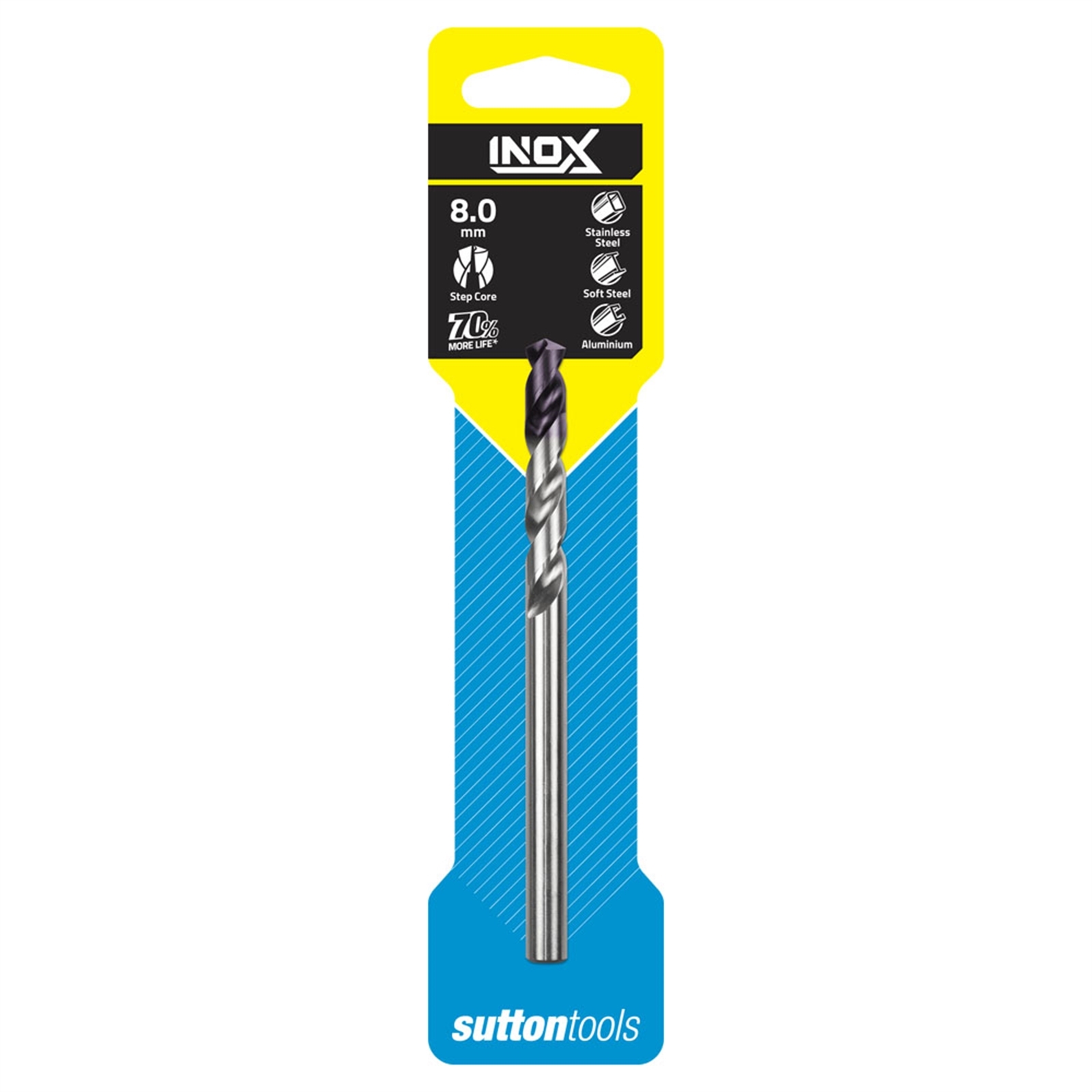 Sutton Tools 8.0mm INOX Stainless Steel Jobber Drill Bit Bunnings Australia