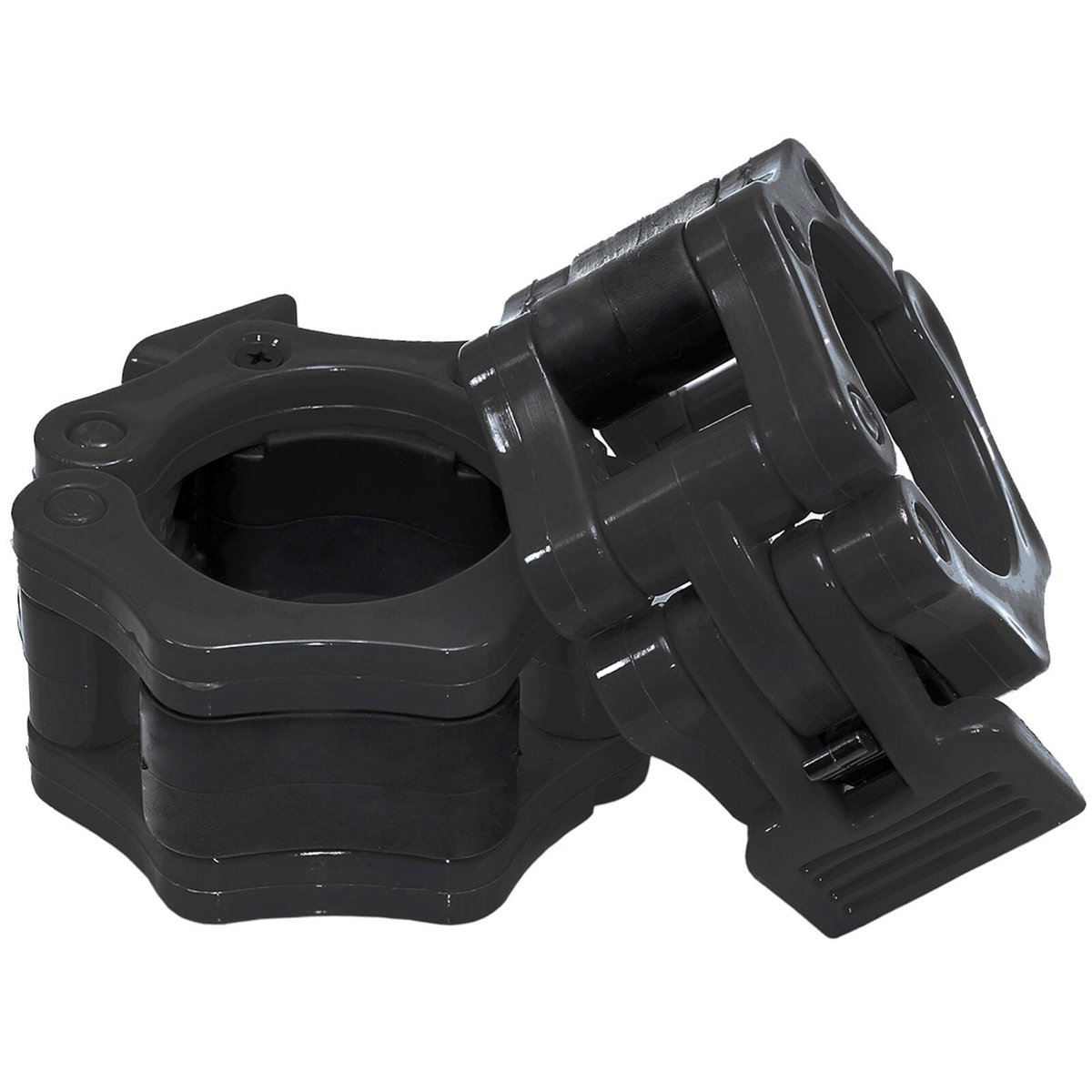 METEOR 50mm Black ABS Plastic Olympic Barbell Collars Clamps - Bunnings ...
