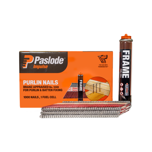 Paslode Purlin Nail 80 x 3.15mm Bright Box 1000 B20980 - Bunnings New ...