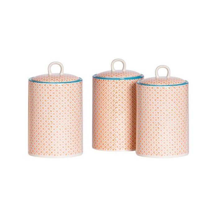 Nicola Spring Tea Coffee and Sugar Canister Storage Jar - Porcelain ...