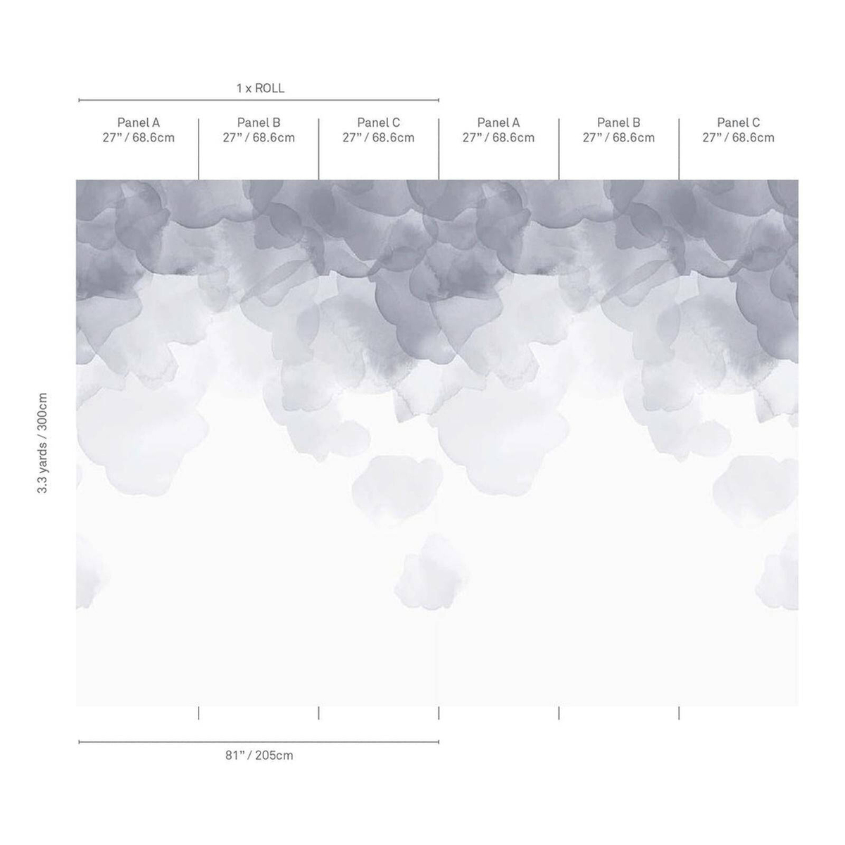 Wallpaper Trader Bloom Smoke - Bunnings Australia