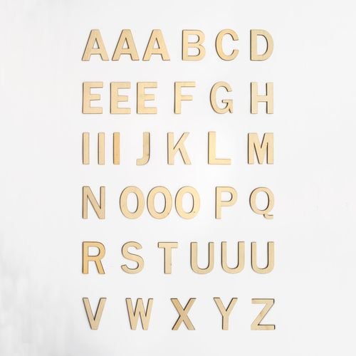 Boyle 36 Piece Plywood Alphabet Letter Set - Bunnings Australia