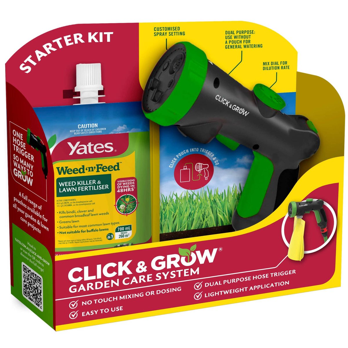 Yates Weed 'N' Feed Click & Grow Starter Kit - Bunnings Australia
